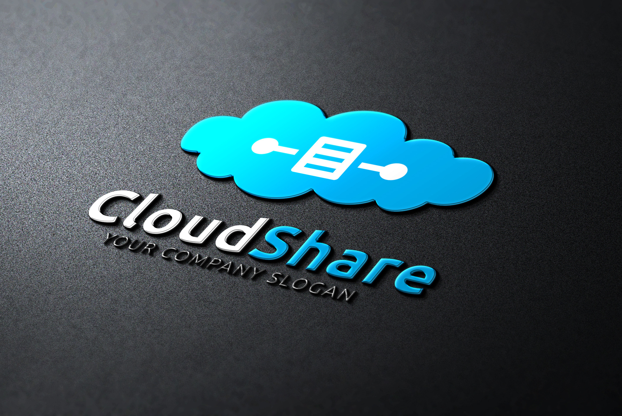Cloud Share Logo, a Branding & Logo Template by Vectorwins Premium Shop