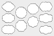 Digital Hand Drawn Frames Set, an Illustration by TheCreativeMill