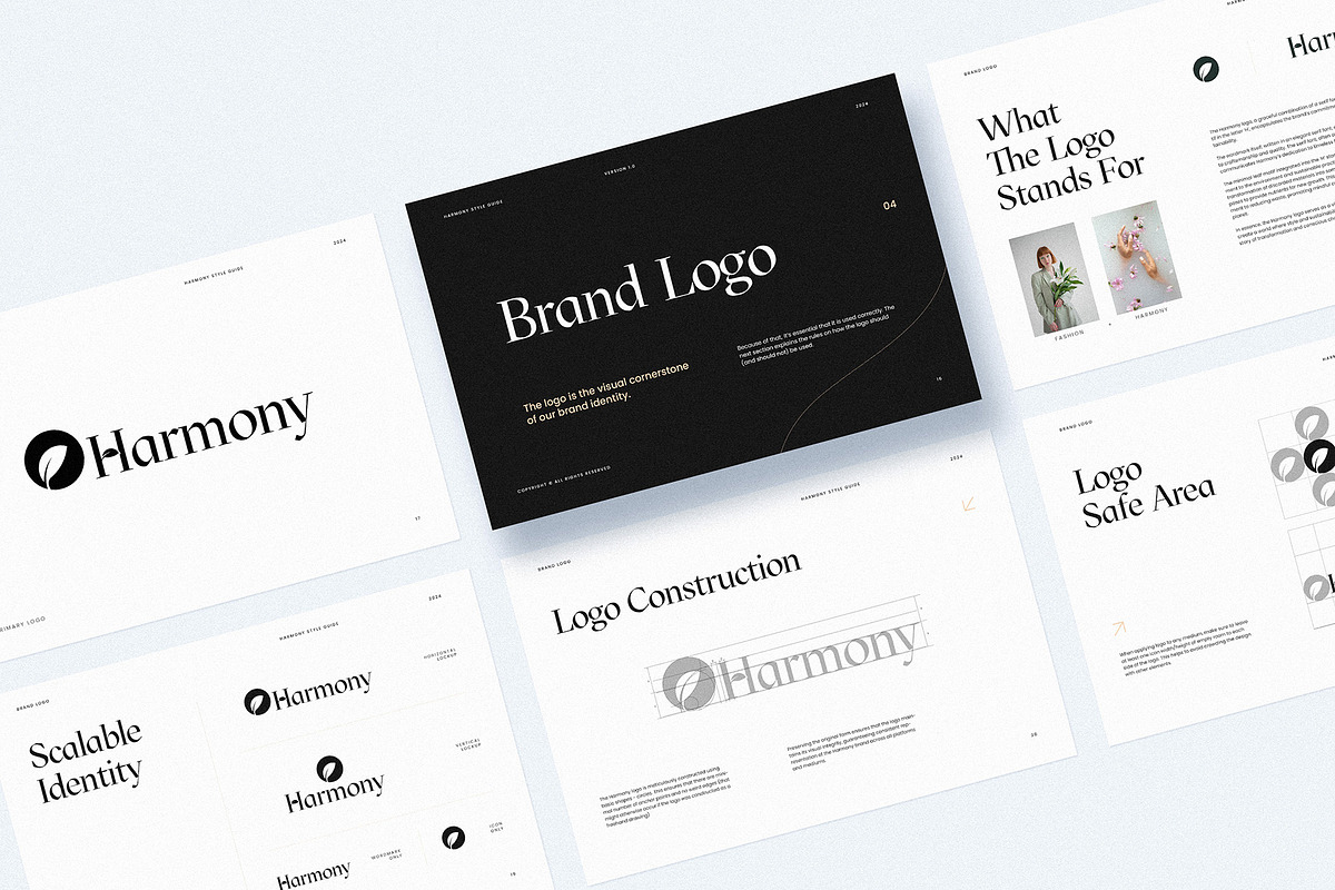 HARMONY Brand Guidelines, a Branding & Logo Template by AndrewPixel