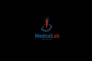 MedicalLab logo, a Branding & Logo Template by Just Shop