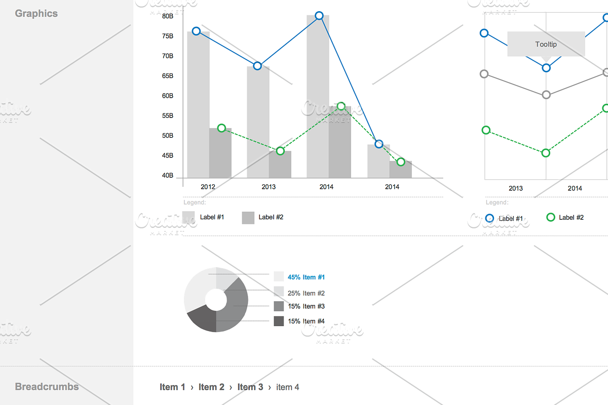 30+ elements for Axure Pro 7.0 Vol.2, a HTML Template by Olga Stanis