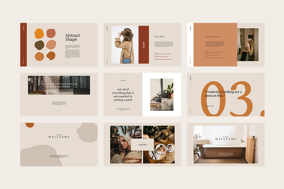 Upside PowerPoint Template, a Presentation Template by Angkalimabelas ...