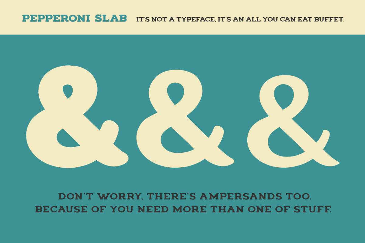 Pepperoni Slab, a Font by Doug Penick