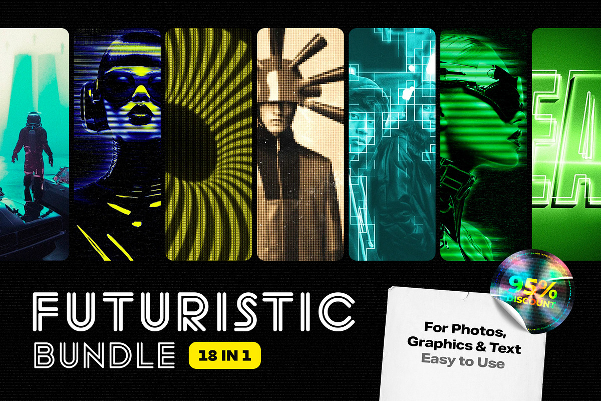 Futuristic Bundle, a Layer Style Add-On by pixelbuddha.net