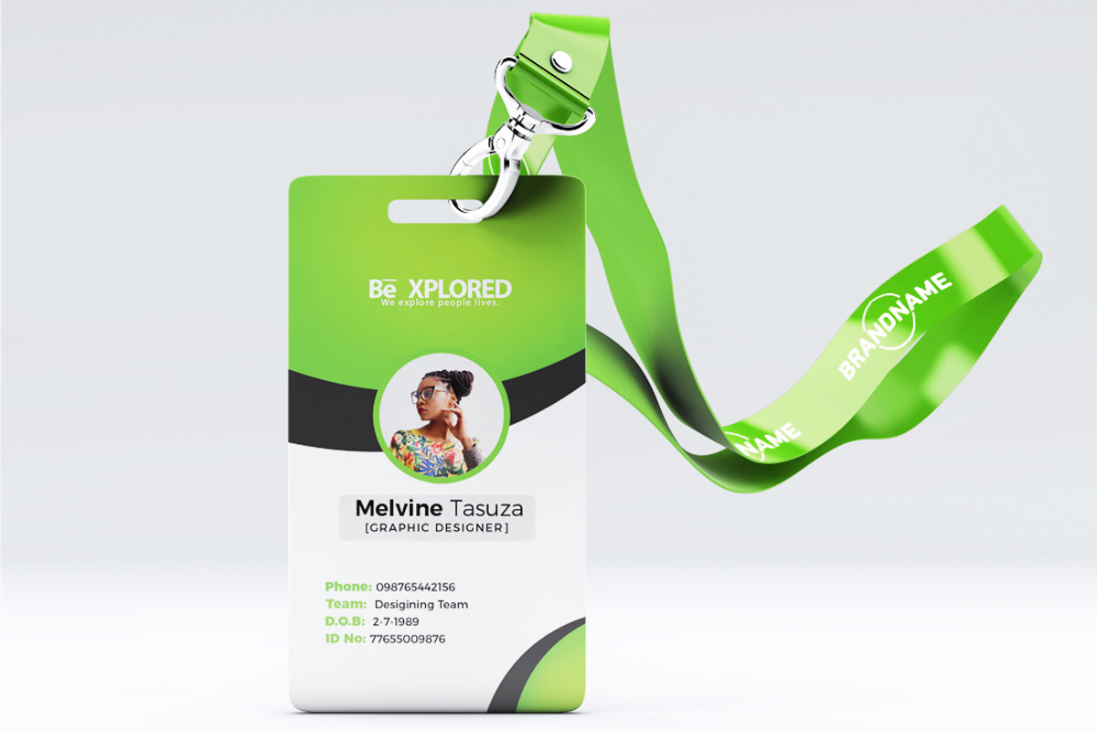 ID Card Bundle Template 10 cards, a Stationery Template by Design Up