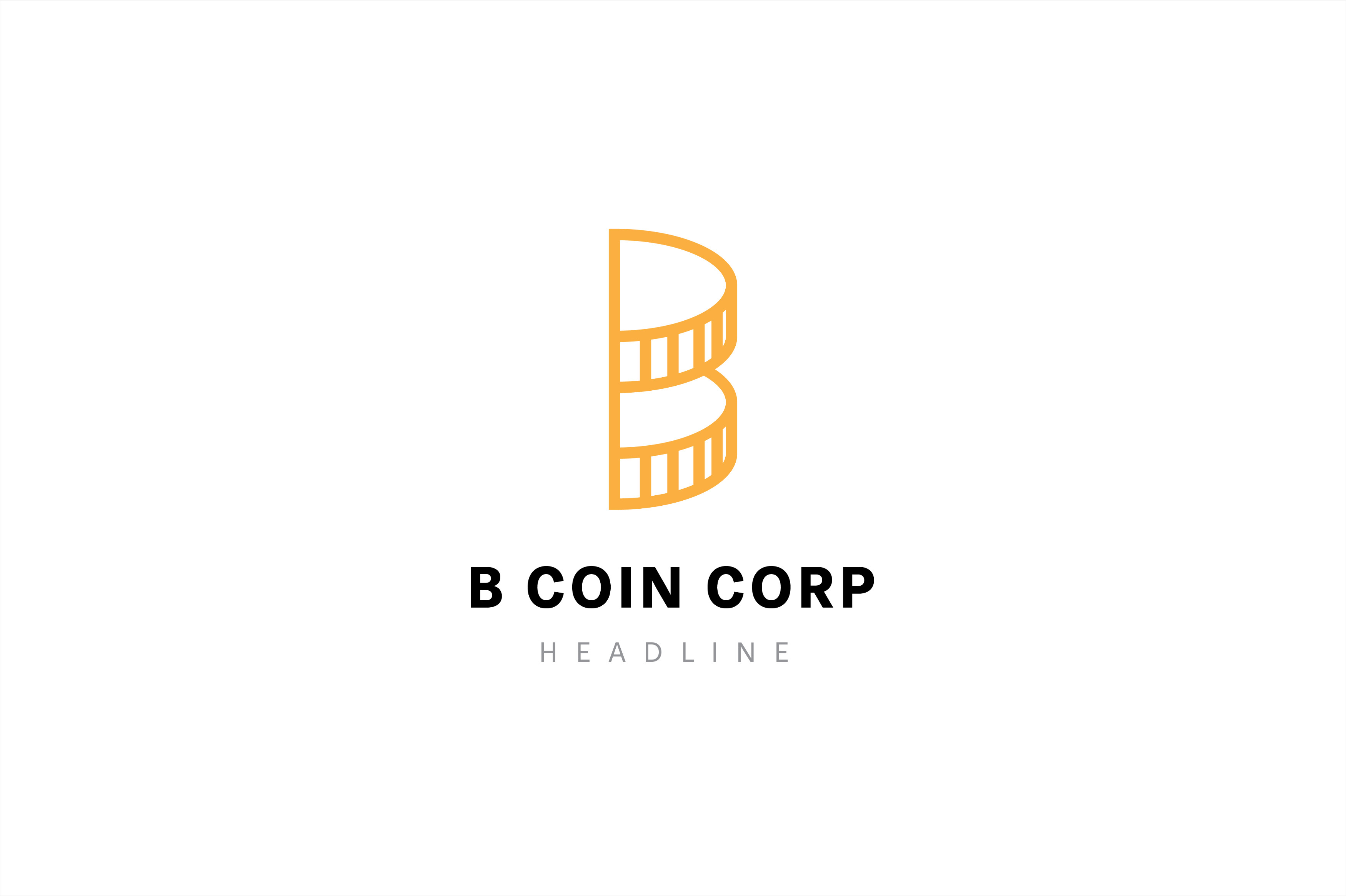 B coin logo template., a Branding & Logo Template by Anton Akhmatov