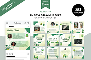 Green Instagram Posts, Canva, a Social Media Template by The Blog Creative