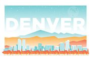 Denver Skyline, an Illustration by ryanvatz