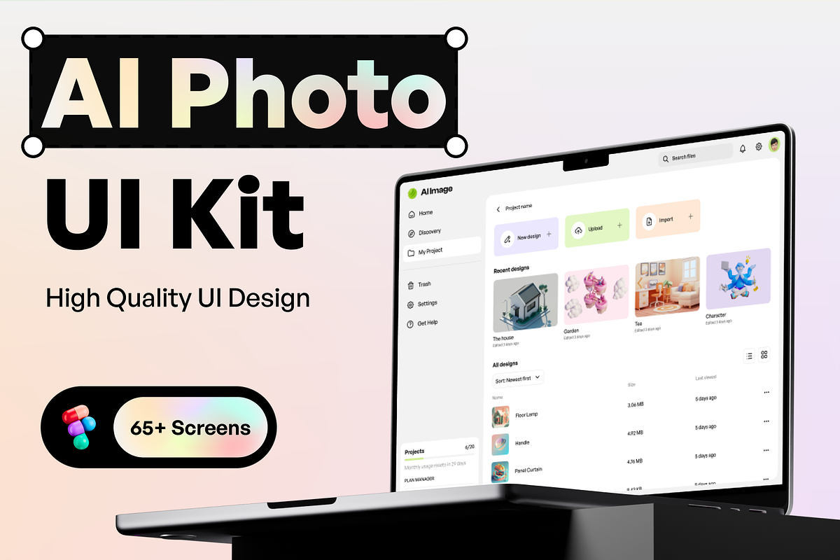AI Photo UI Kit | Photo Editor UI
