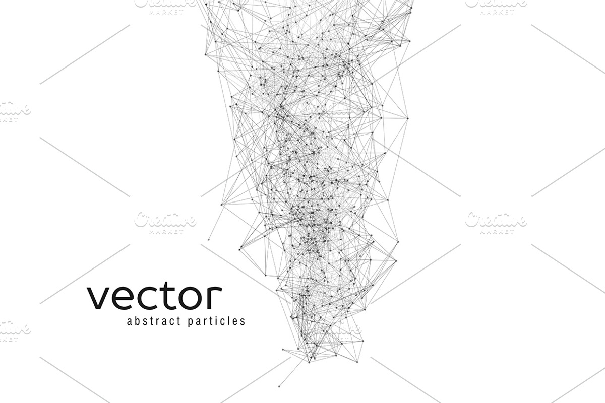 Abstract vector sci-fi elements, an Illustration by Julvil