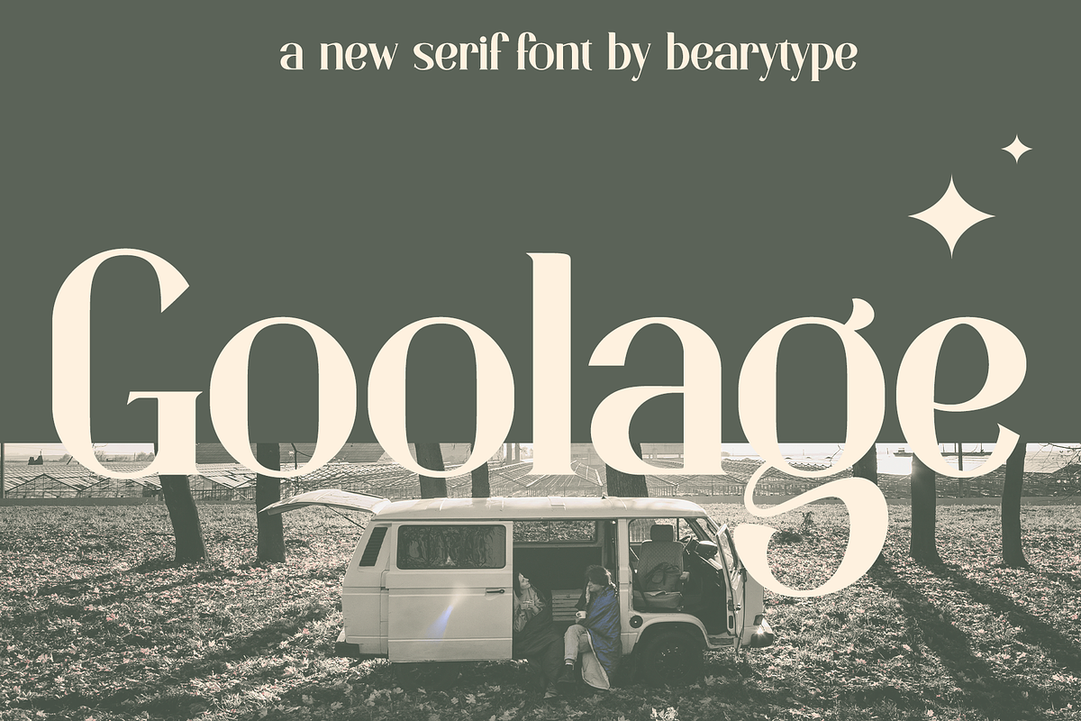Goolage | Modern Serif Font, a Serif Font by BearyType Studio