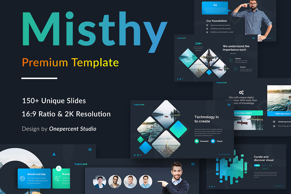 Misthy Premium Powerpoint Template, a Presentation Template by One ...