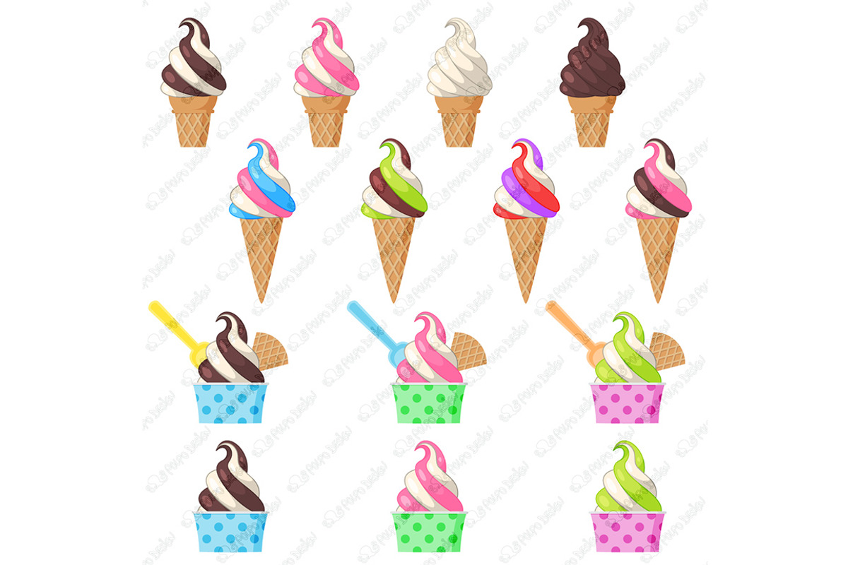 Ice Cream clipart, an Object Graphic by PolpoDesign