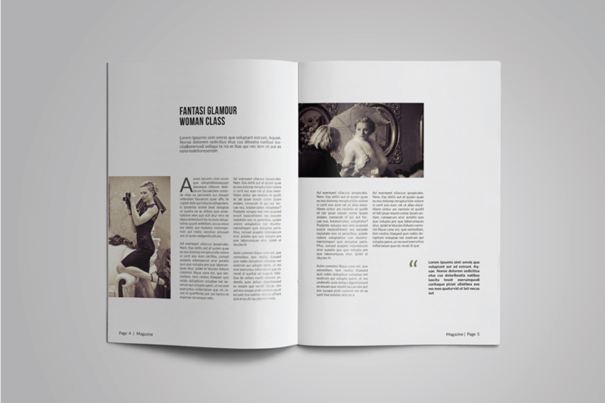 Simple Magazine Template, a Magazine Template by Alhaytar