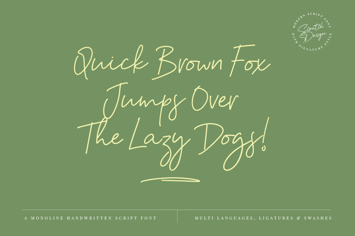 Happy Tuesday | Script Font, a Script Font by Scratch Design