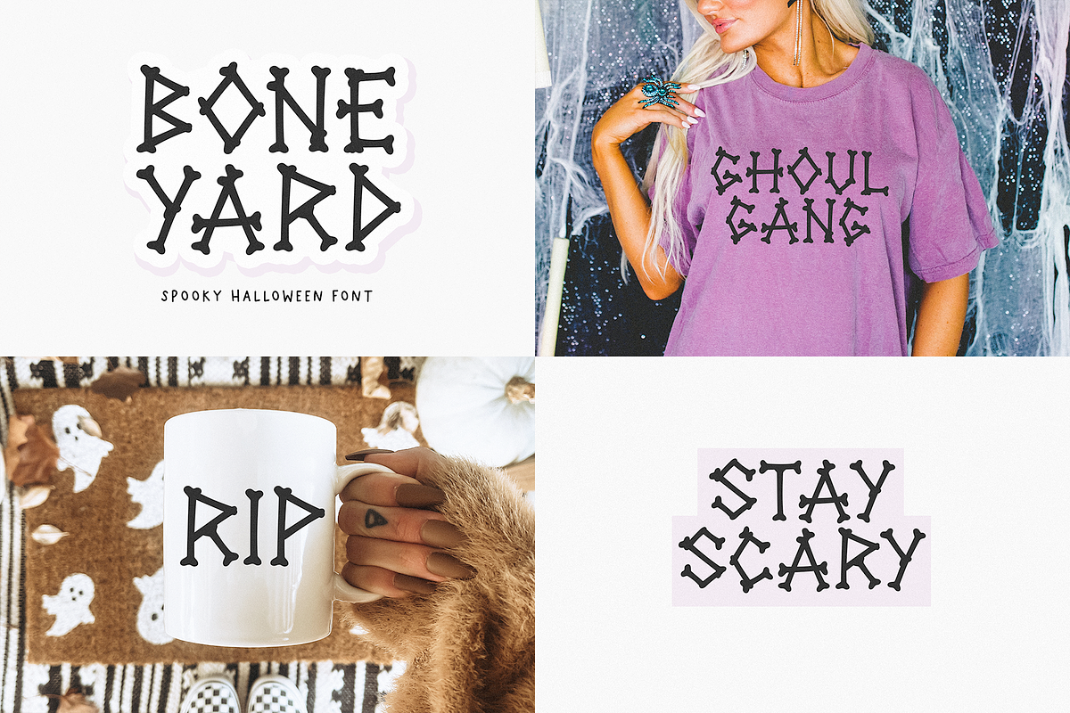 Spooky Halloween Font Bundle, a Handwritten Font by KA Designs