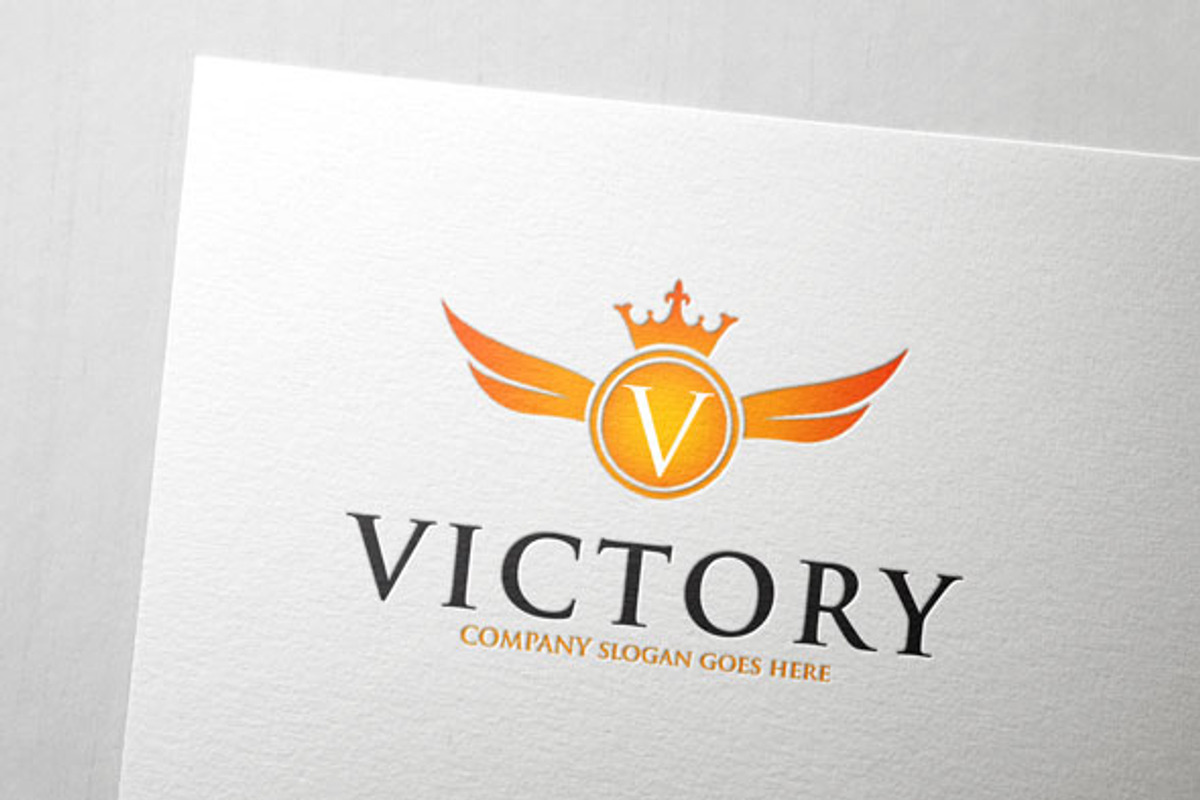 Victory Logo Template, a Branding & Logo Template by Slim Studio