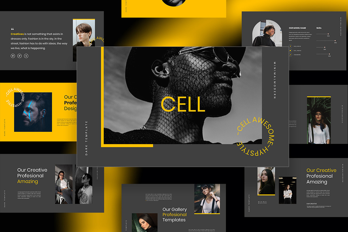 Cell Google Slides Template, a Presentation Template by casanovastudio