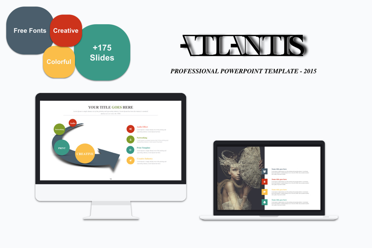 Atlantis Powerpoint Template, a Presentation Template by Mia