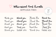 Whimsical Handwritten Font Bundle, a Script Font by Kaya Fonts