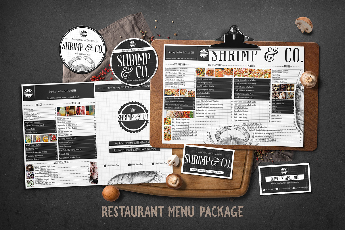 Restaurant Menu Package, a Flyer Template by BlueRobinStudio