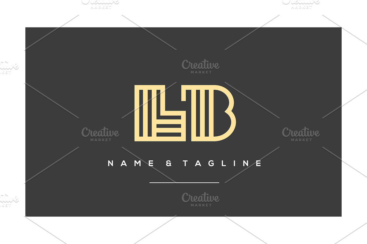 Monogram icon logo LB, a Branding & Logo Template by idesign_4u ...