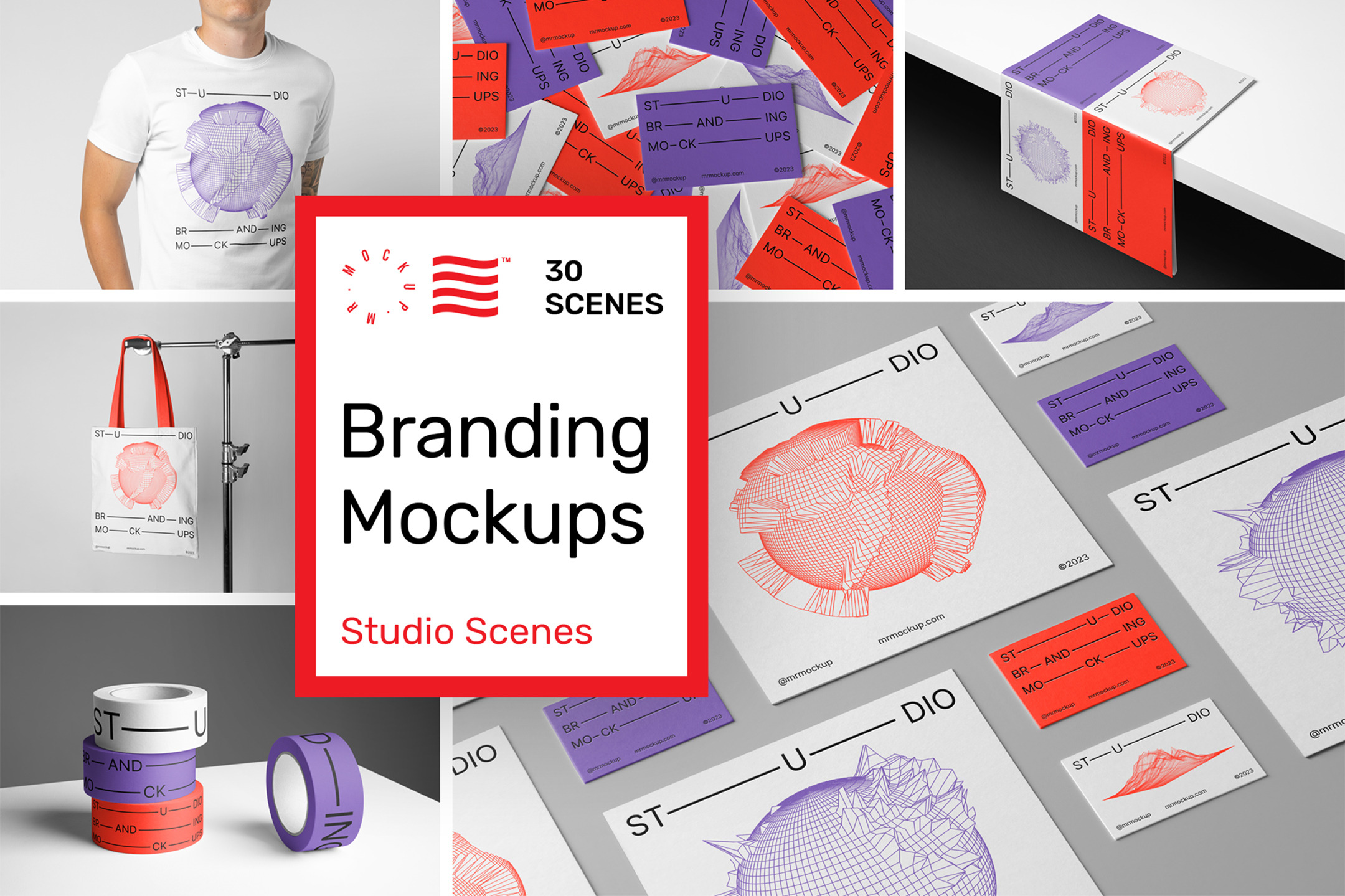 Studio Branding Mockups, a Product Mockup by Mr.Mockup™