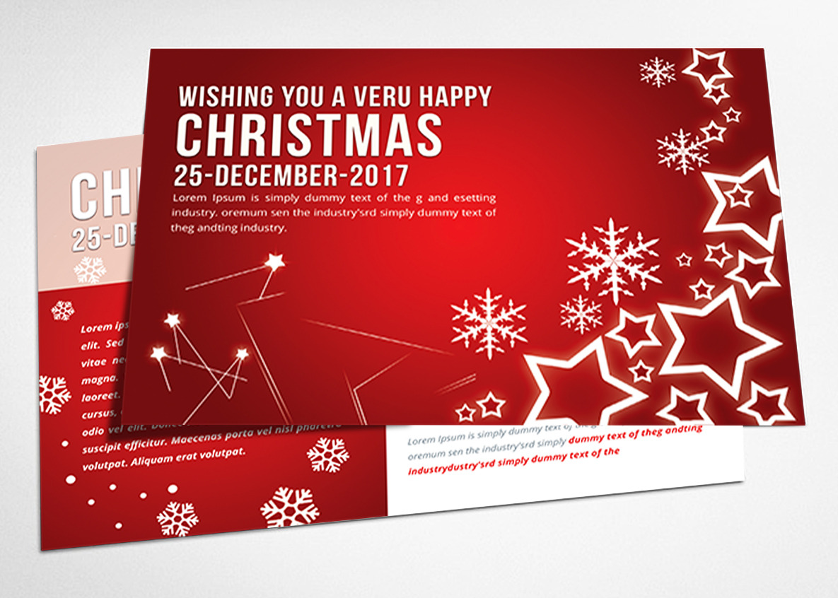 Christmas - Postcard Templates, a Card Template by AfzaalGraphics
