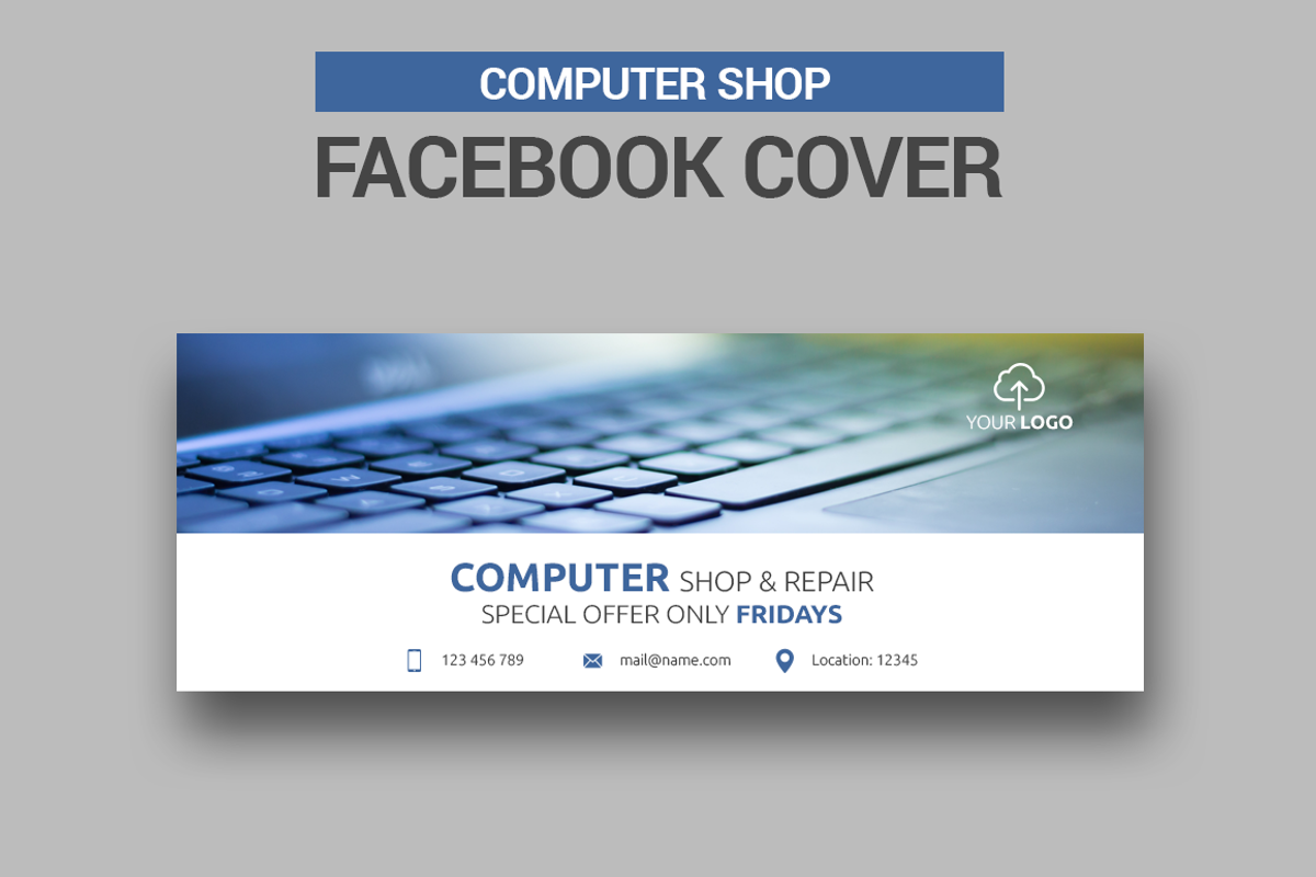 Computer Shop Facebook Cover, a Social Media Template by Creatricks ...