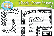 Doodle Corner Frames Clipart Set 1, an Illustration by Zip-A-Dee-Doo ...