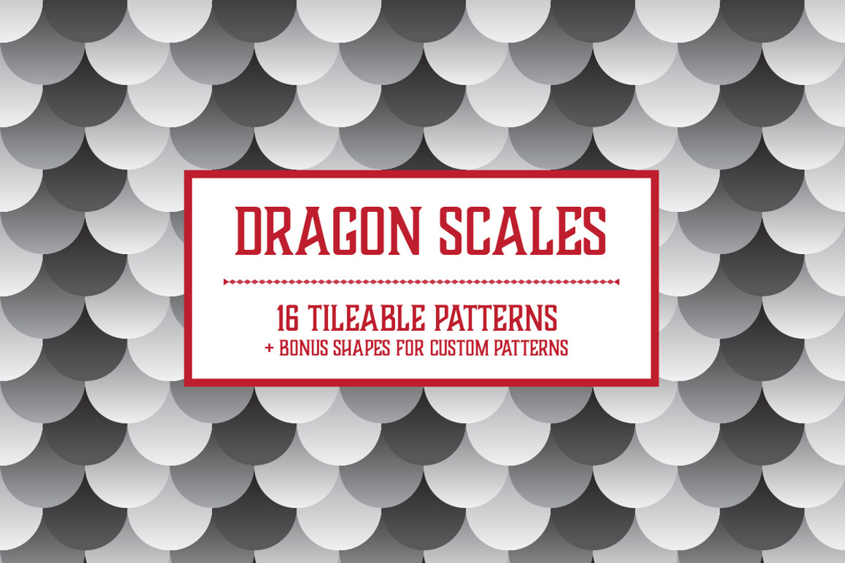 Dragon Scales Patterns, a Pattern Graphic by David Basye Design