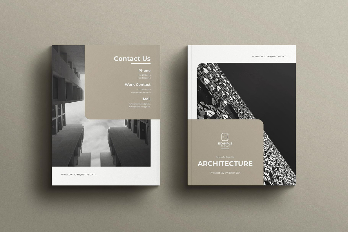 Architecture Brochure Template, a Brochure Template by TemplatesForest