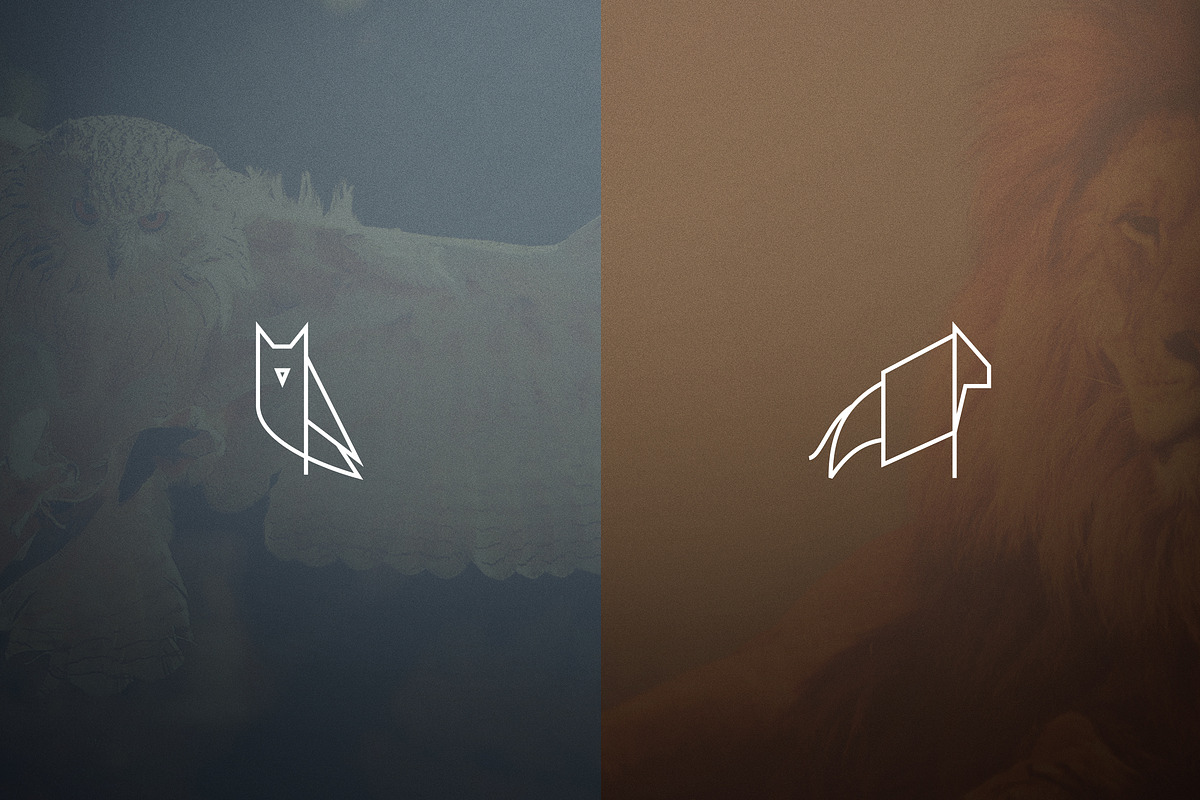 17 Geometric Animal Icons and Logos