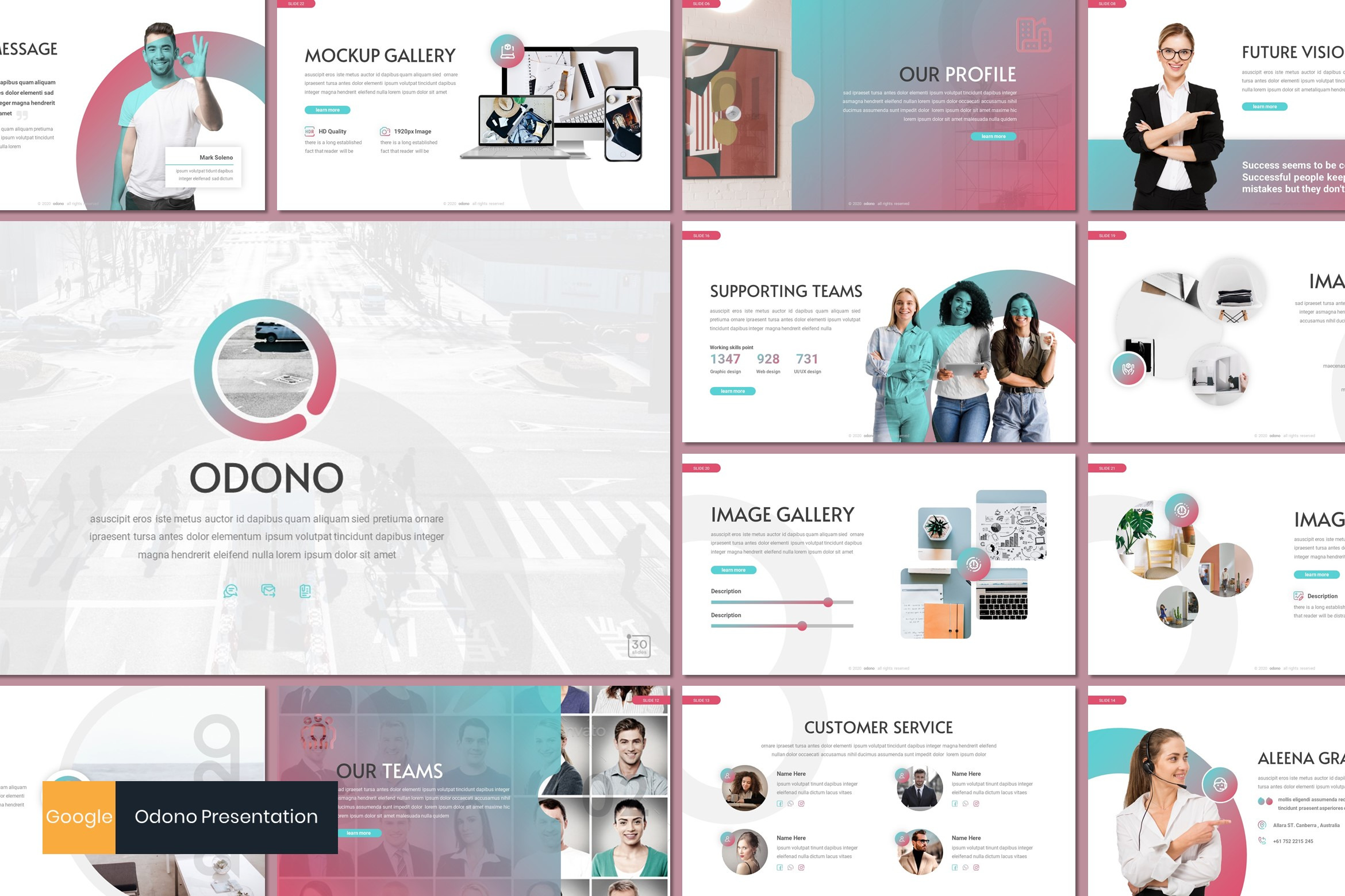 Odono - Google Slides Template, a Presentation Template by inspirasign