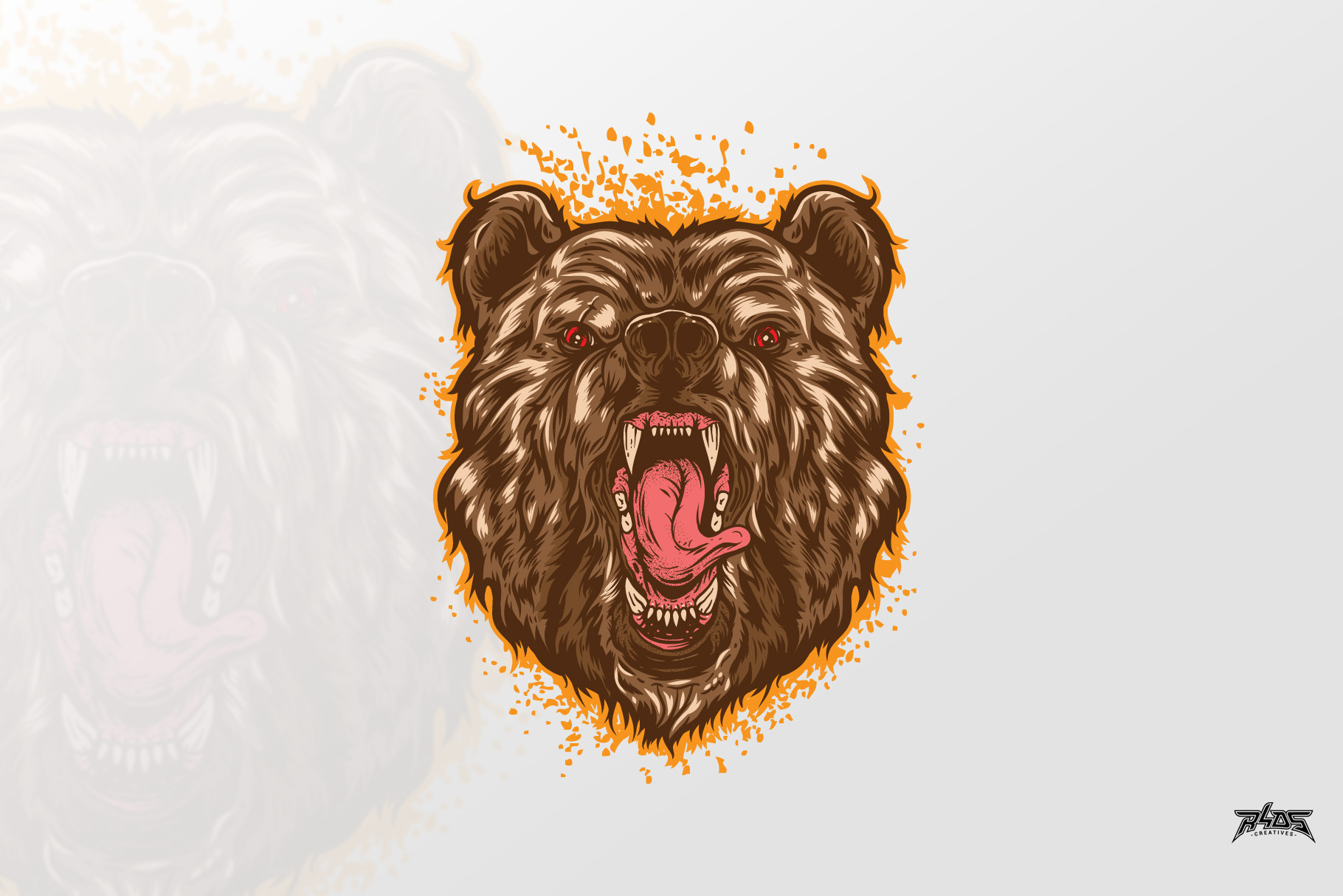 Beast Bear Vector | Animal Illustrations ~ Creative Market