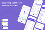 Budgeting Dashboard App UI Kit, an UI Kit Template by Betush