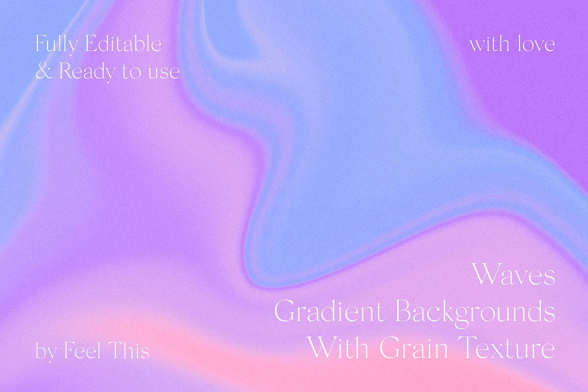 Waves Liquid Gradient Textures, an Object Graphic by Feel This