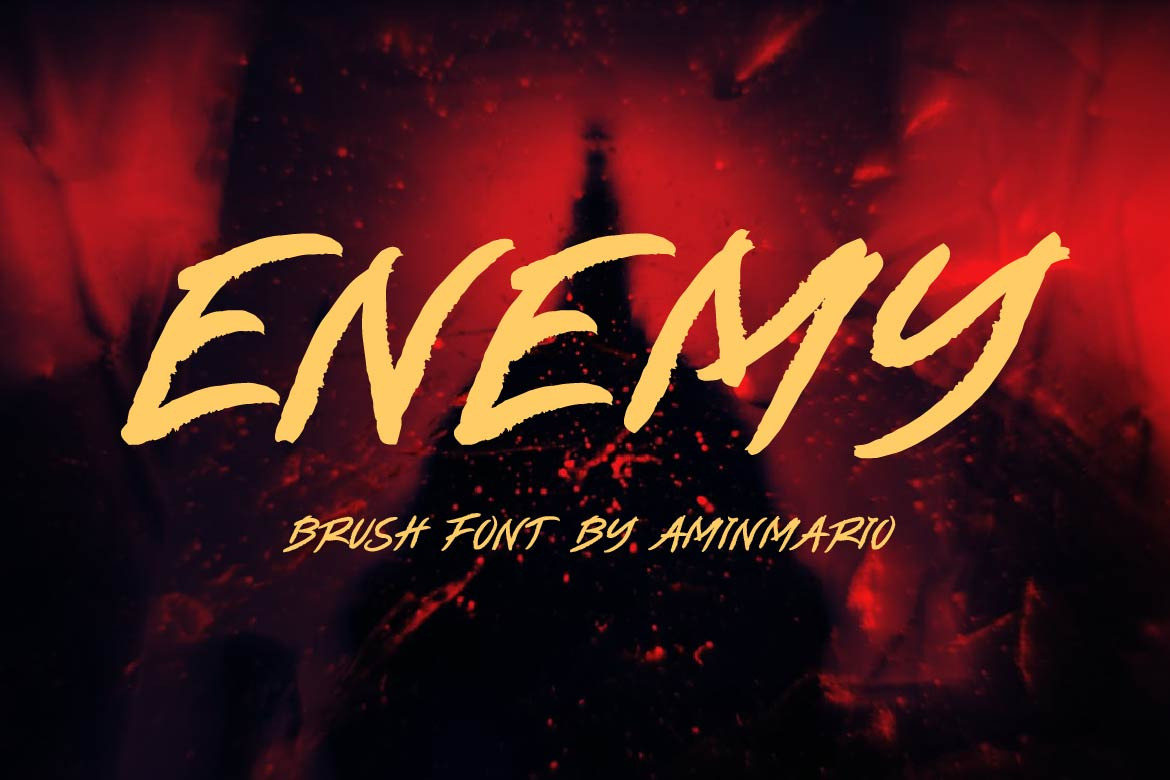 ENEMY, a Blackletter Font by AMINMARIO
