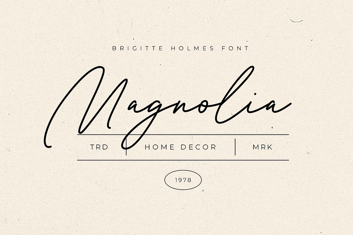 Brigitte Holmes Handwritten Font, a Handwritten Font by RantautypeStudio
