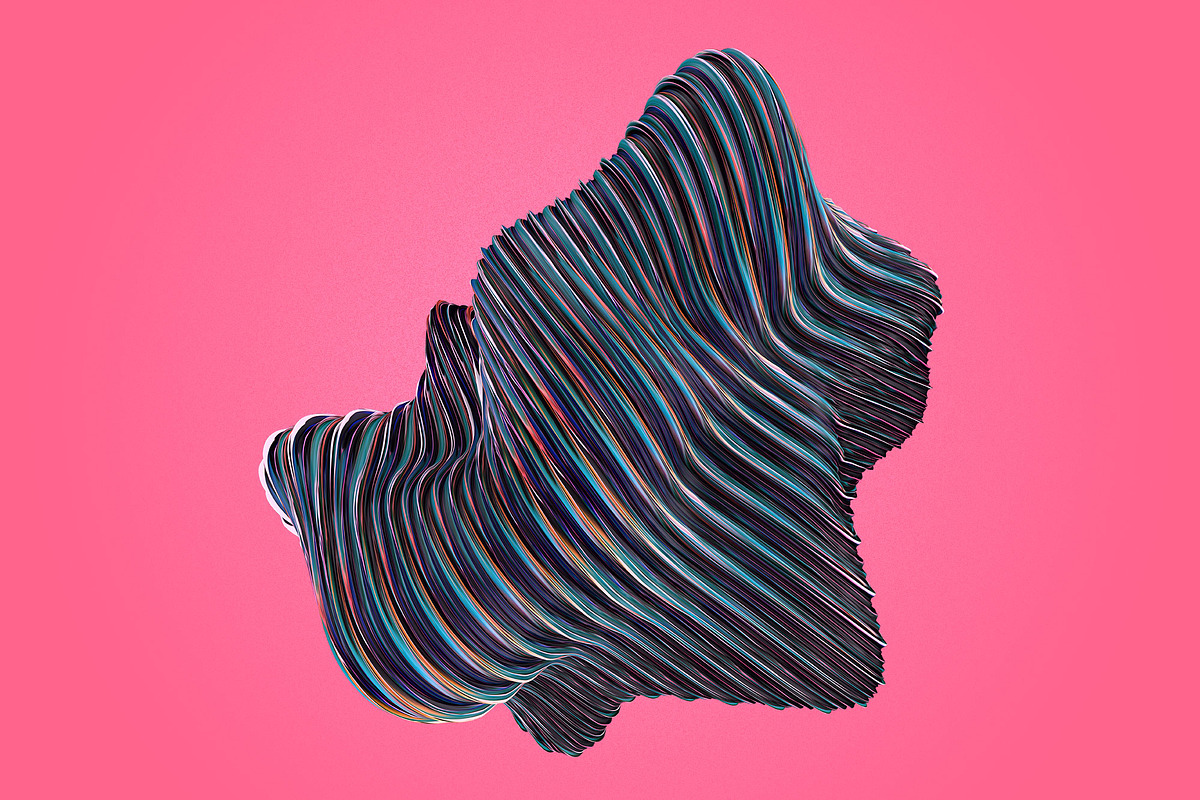 Morph: Bursting 3D Shapes, a Texture Graphic by Chroma Supply