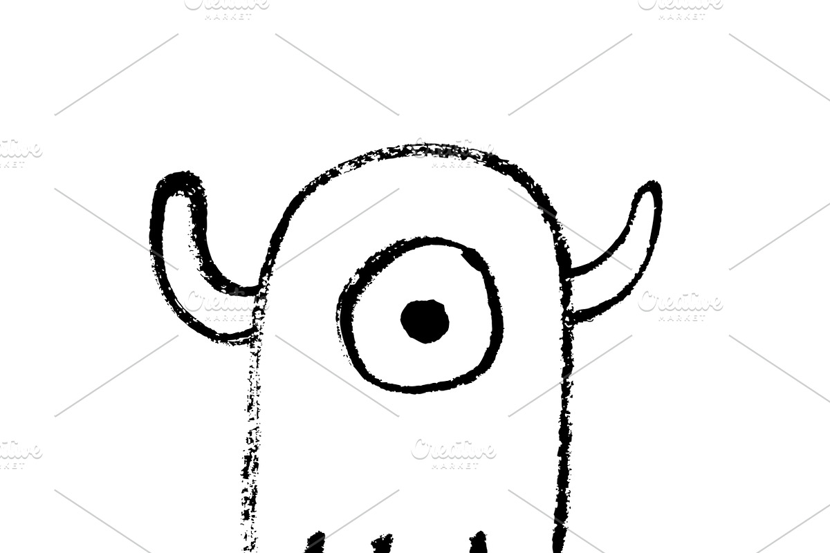 Ink Monster sketch, a Decorative Illustration by Irene Loal