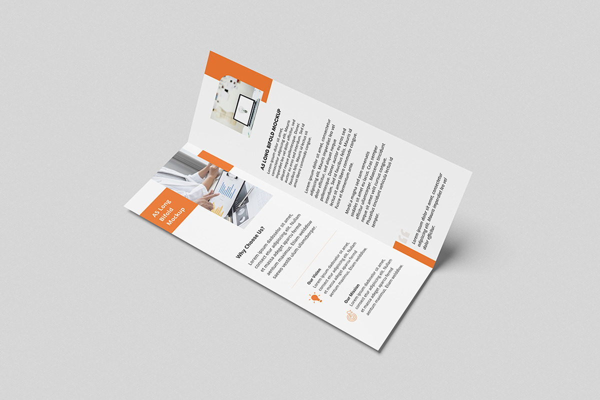 High Quality Bifold Mockup, an Advertising Mockup by swsi-studio