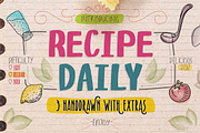 Recipe Daily Typeface, a Handwritten Font by StoricType