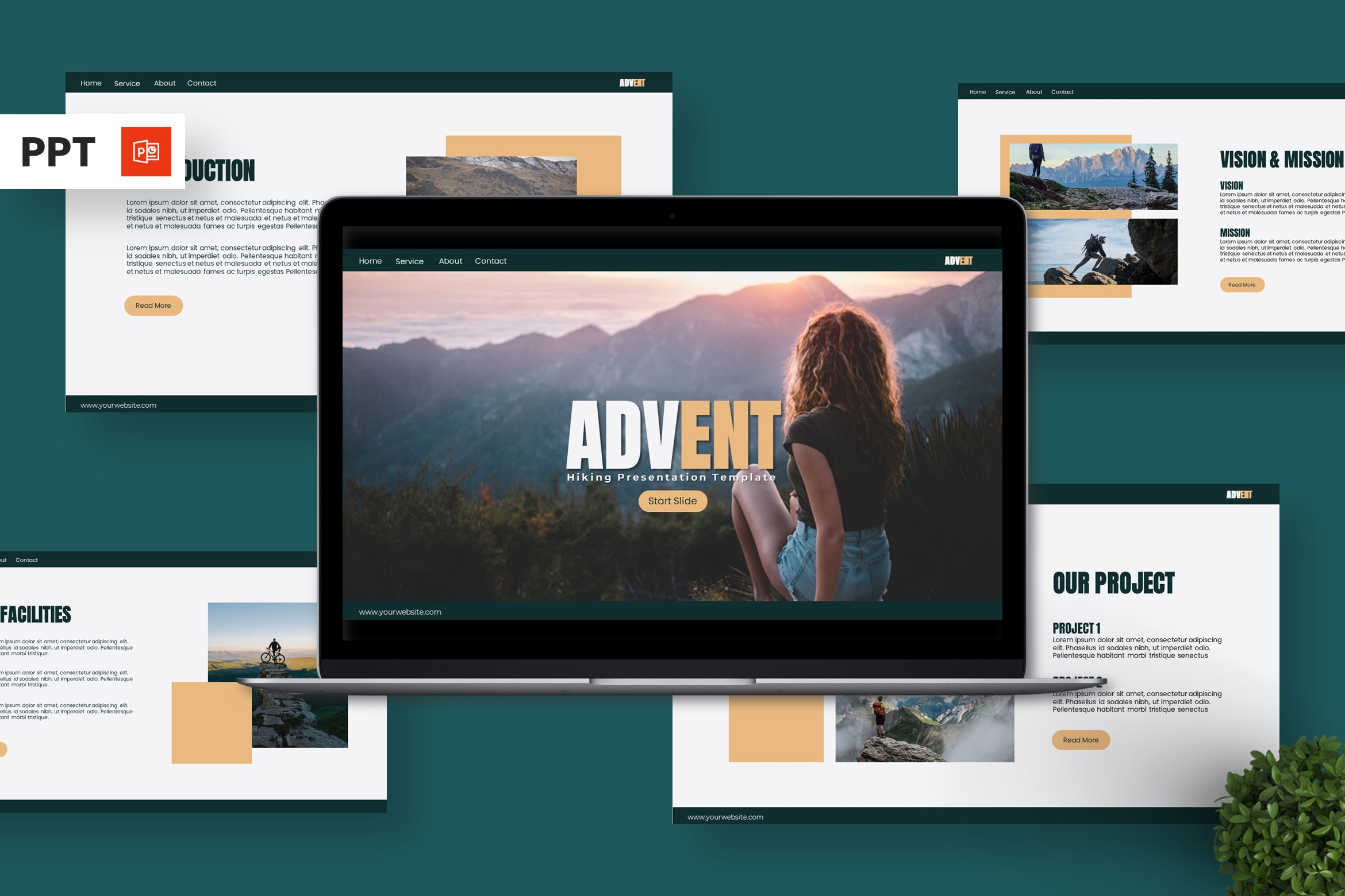 Advent - Powerpoint Templates, a Presentation Template by Deepslide ...