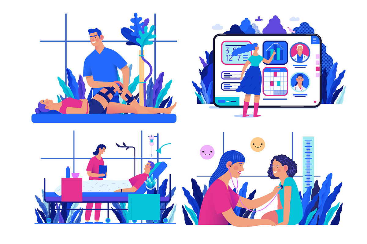 Part 1 Medical illustration, Color 2, a Healthcare Illustration by ...