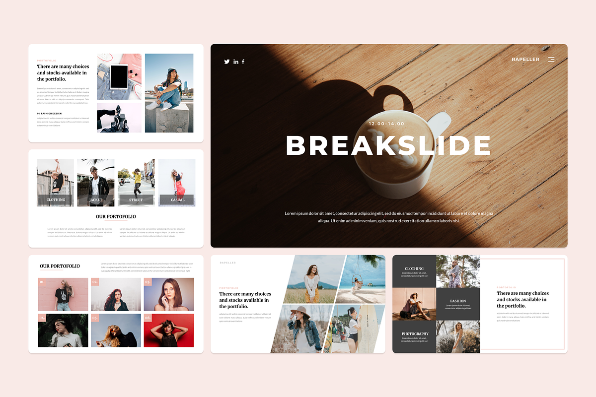 Fashion Lookbook Brand Google Slides, a Presentation Template by ...