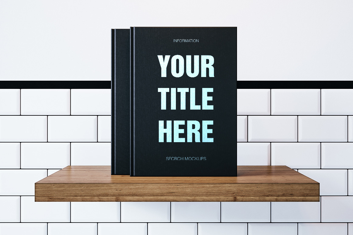 Black book mockup, a Print Template by SFCRCH MOCKUPS