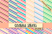Colorful stripes., a Pattern Graphic by PeDe Designs