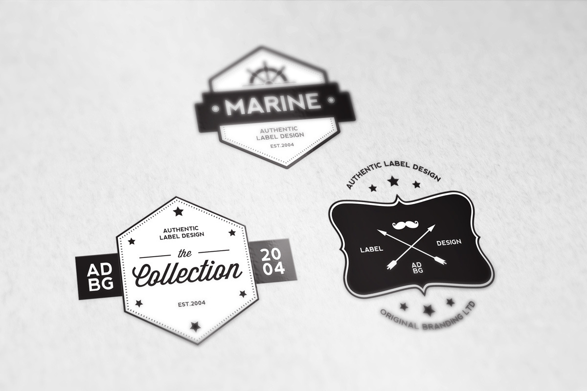 6 Vintage Typographic Logo Badges, a Branding & Logo Template by ...