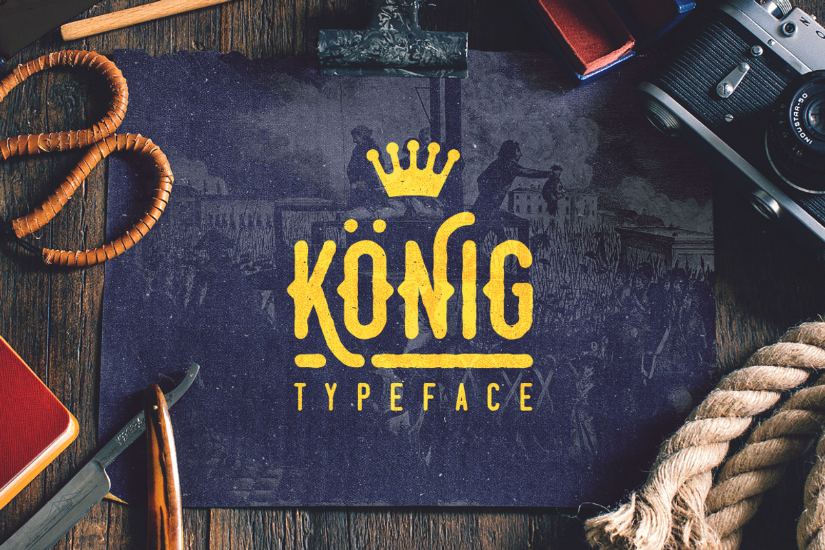 Konig Typeface, a Font by Victor Barac